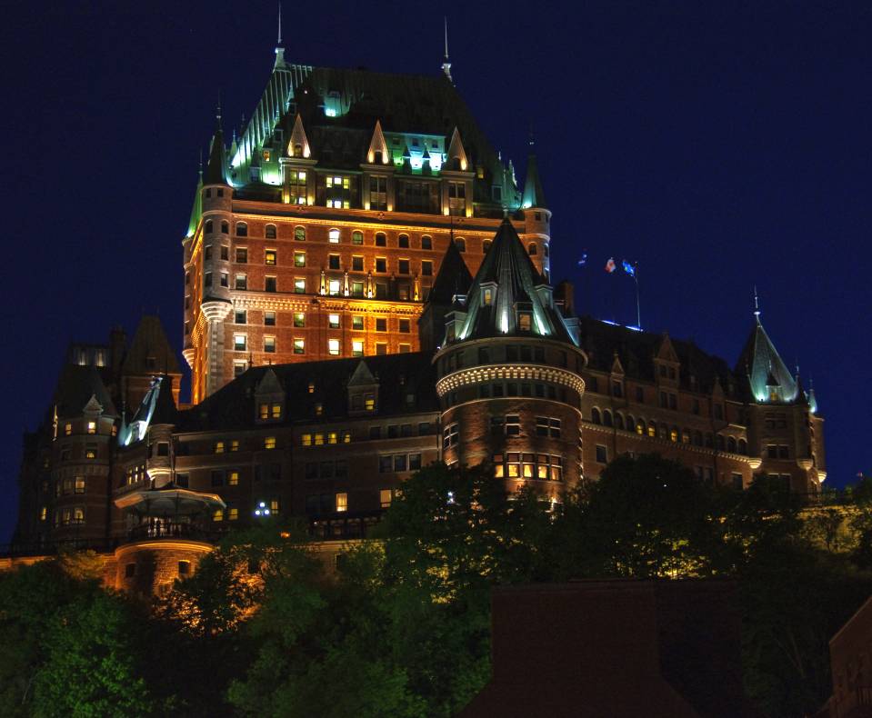 Chateau Frontenac at night | Shutterbug