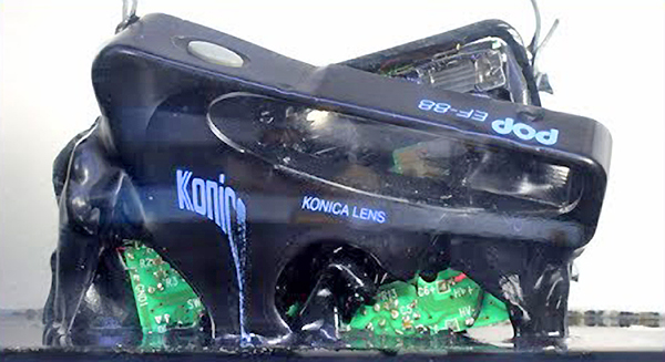 Watch This Camera Dissolve into a Toxic Black Blob When Exposed to ...